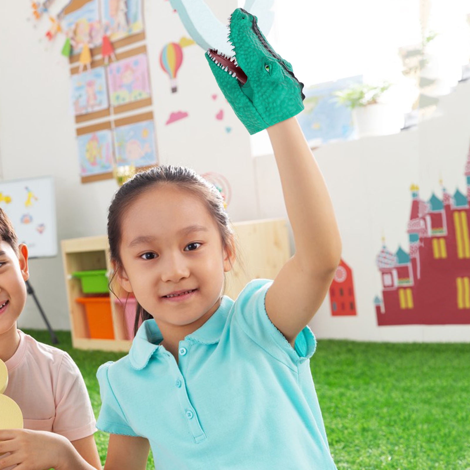 GOOHOCHY Alligator Hand Puppet For Kids And Adults Realistic Animal ...