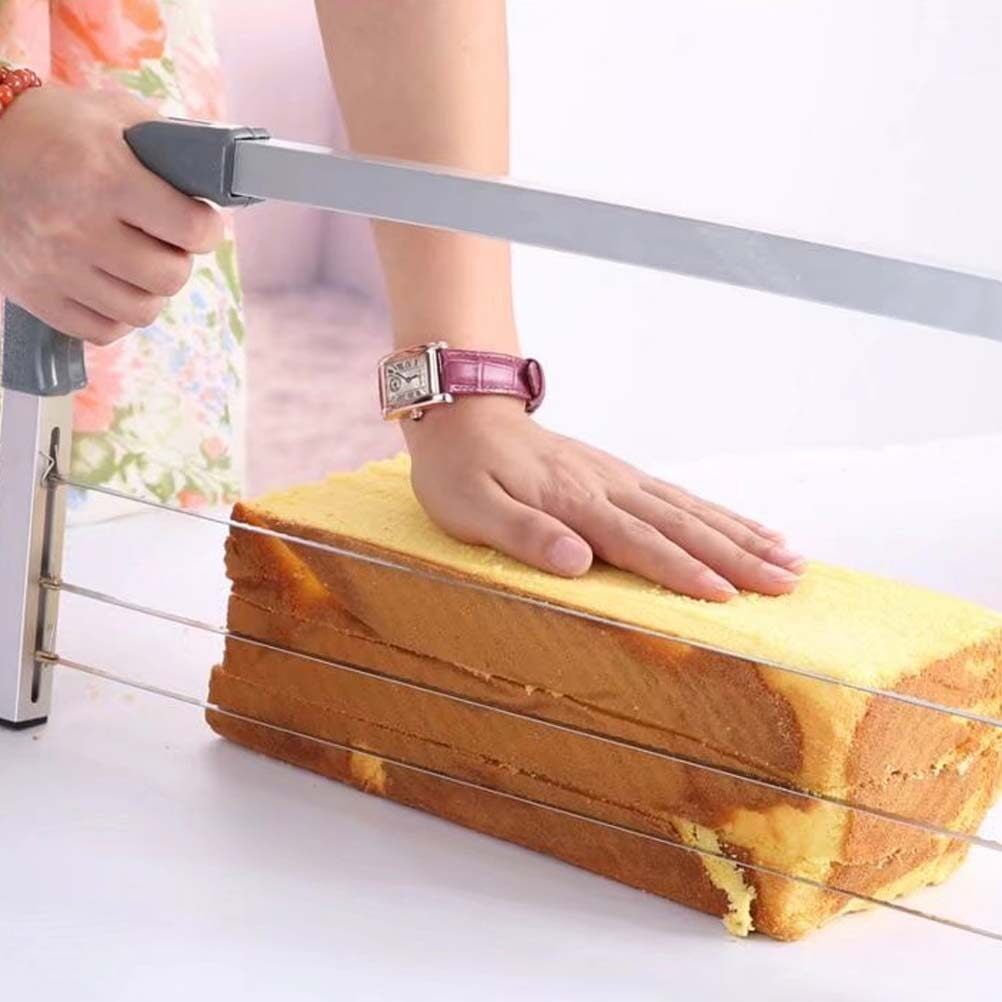 GOOHOCHY Aluminum Alloy Cake Leveler with 3 Blades for Baking Use ...