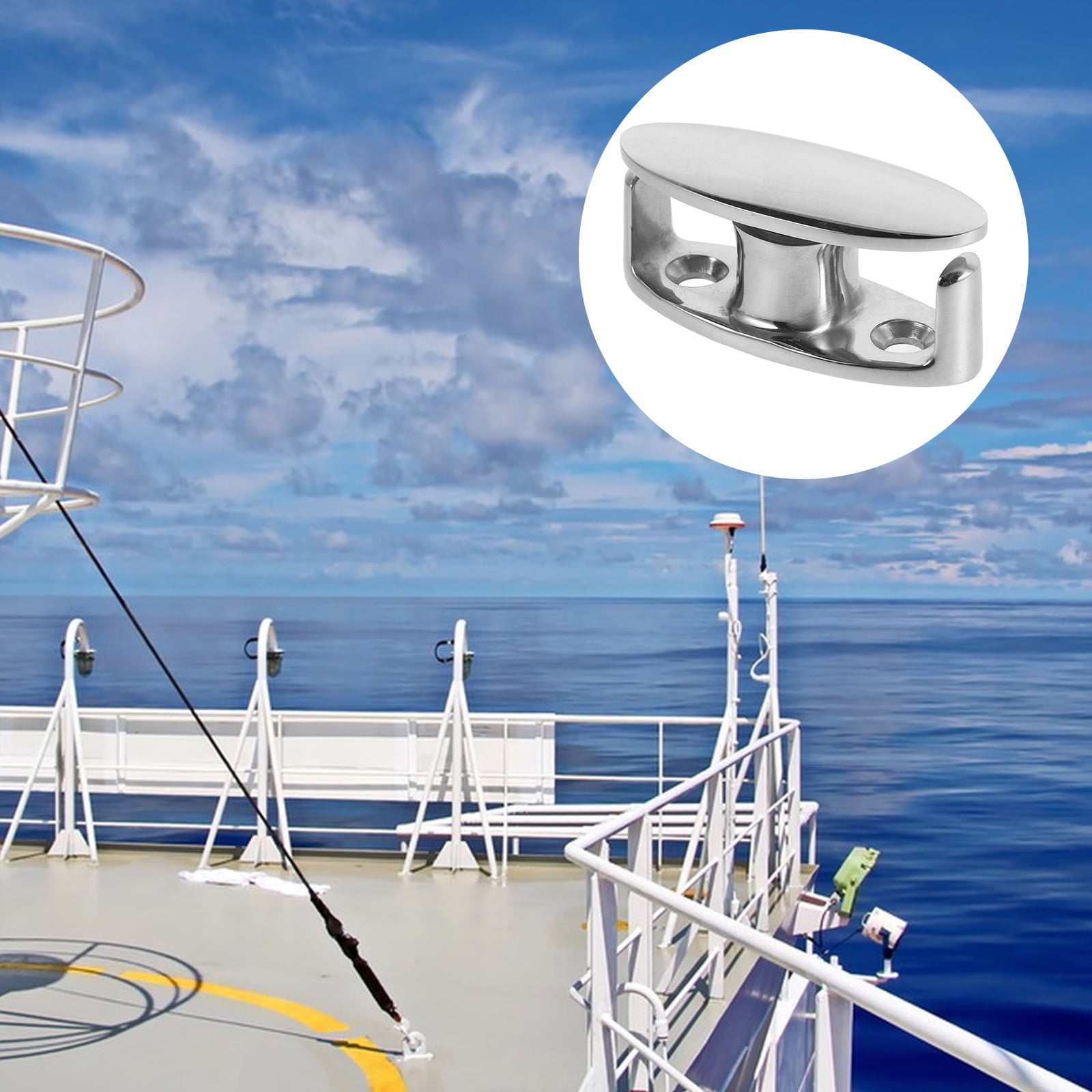 GOOHOCHY Anchor Line Cleat Boat Dock Rope Cleat Metal Rope Fixing Cleat ...