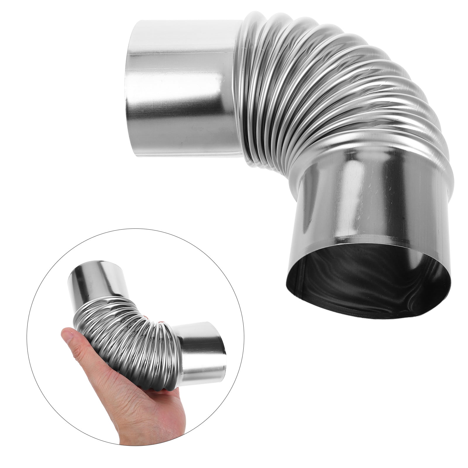 GOOHOCHY Ankless Water Heater Vent Pipe Chimney Flue Cover Plate Silver ...