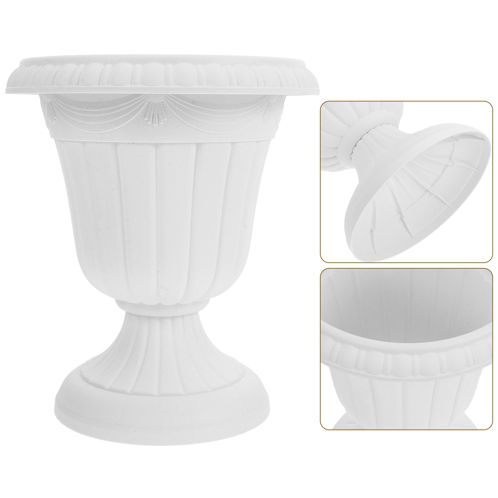 GOOHOCHY Antique Roman Column Flower Pot Pedestal Planter Traditional ...