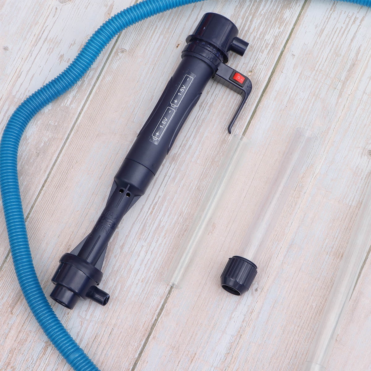 GOOHOCHY Aquarium Syphon Operated Fish Tank Vacuum Gravel Water Filter ...