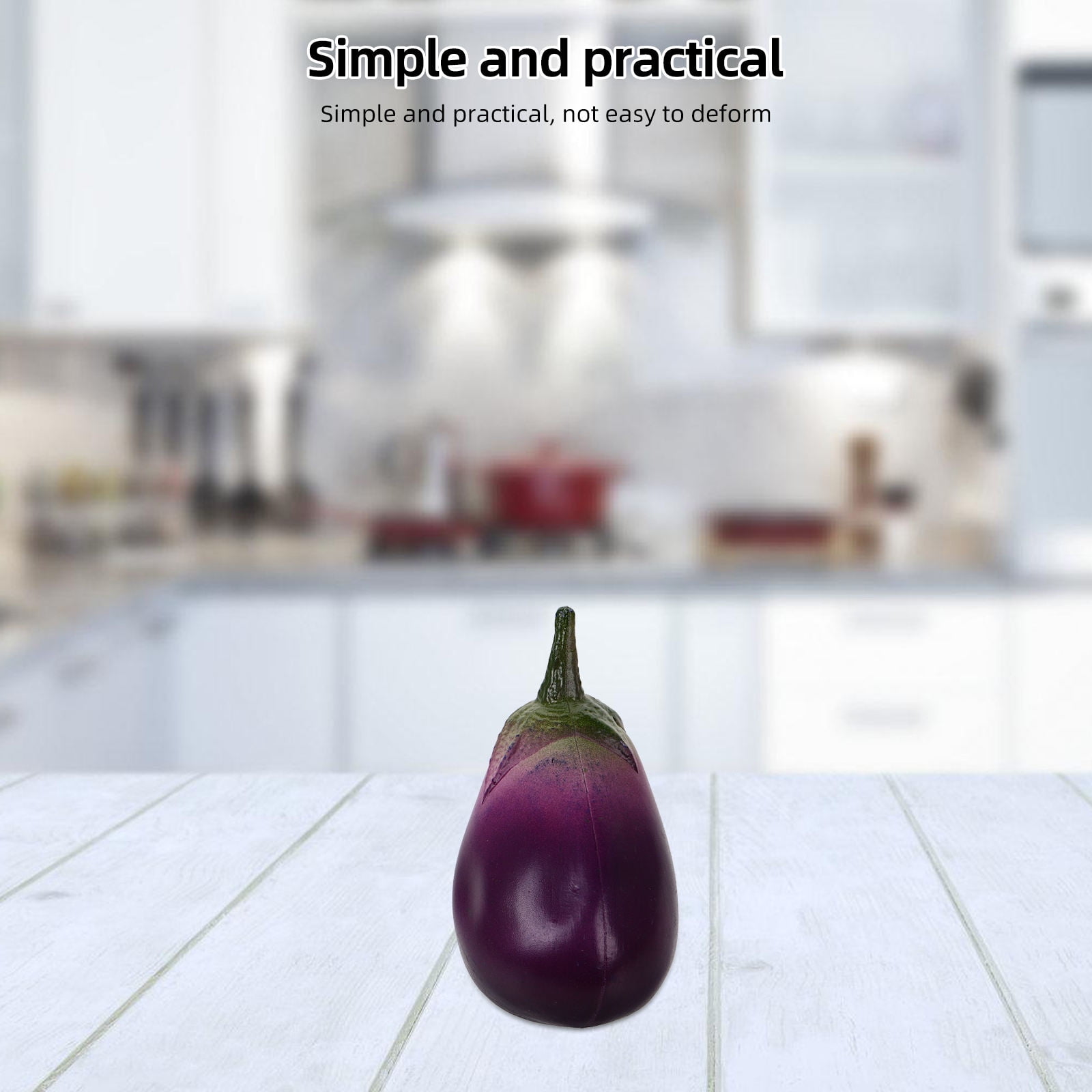 GOOHOCHY Artificial Eggplants Simulation Lifelike Realistic Long ...