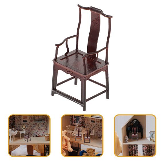 GOOHOCHY Artificial Miniature Chair Mini House Mini House Decor ...