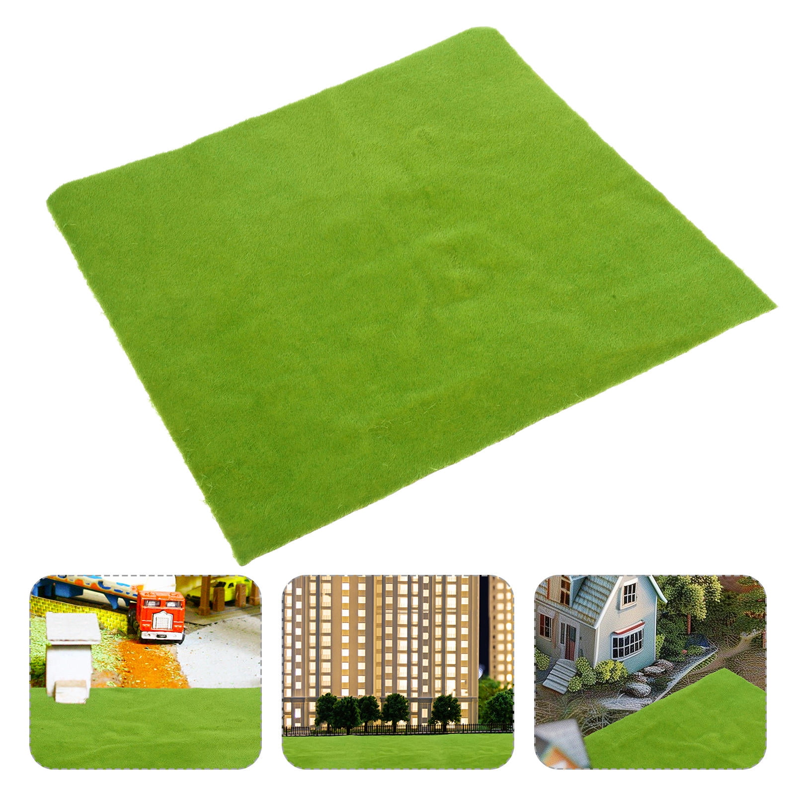 GOOHOCHY Artificial Model Grass Mat Trains Grass Mat Fake Turf For Diy ...