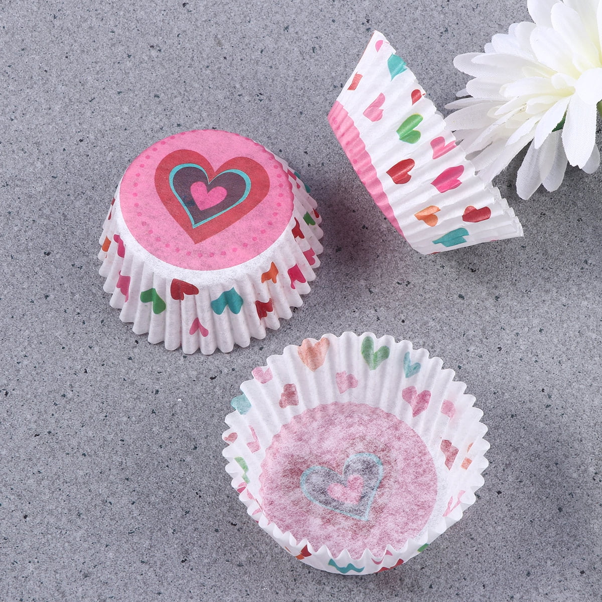 GOOHOCHY Assorted Color Paper Cupcake Wrappers for Baking Use Sturdy ...