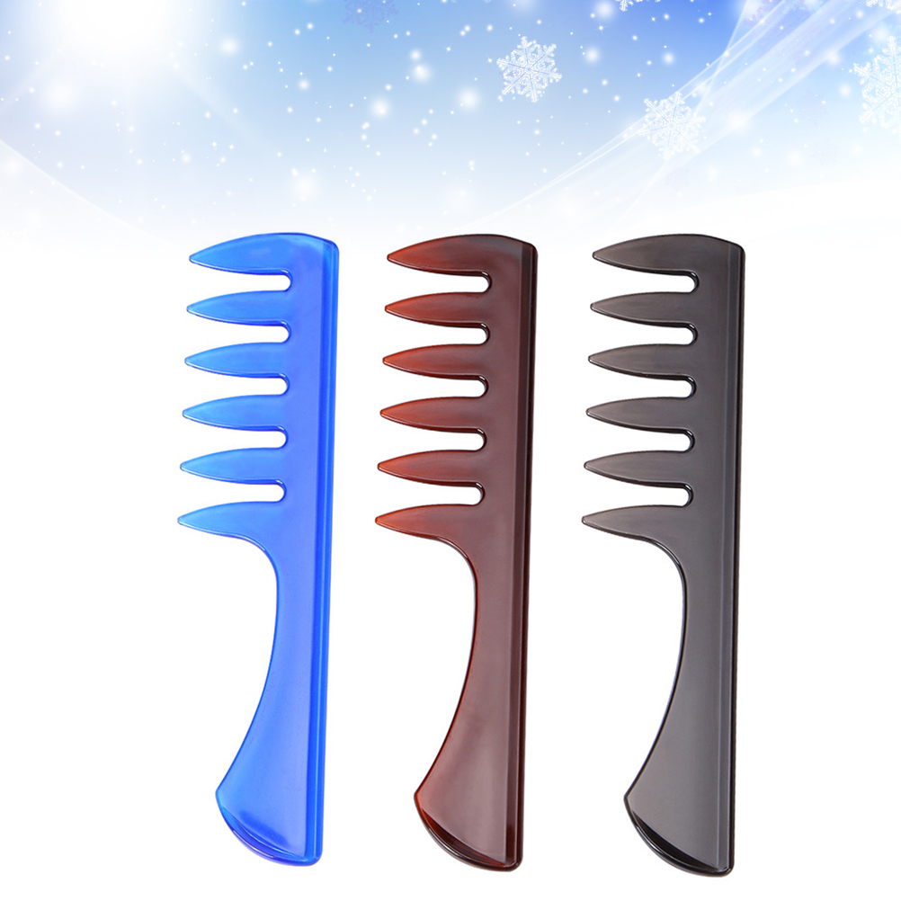 GOOHOCHY Assorted Color Plastic Hair Comb for Men with Wide Teeth ...