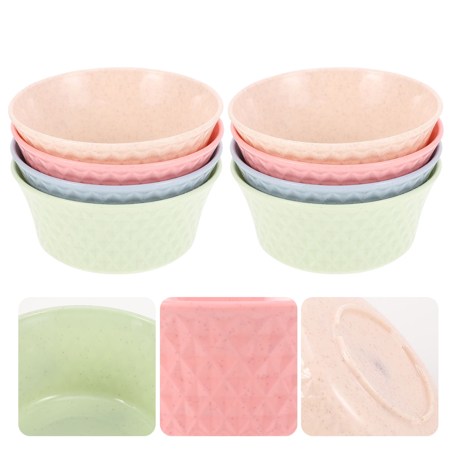 GOOHOCHY Assorted Color Rice Bowls Made of Synthetic Material for ...