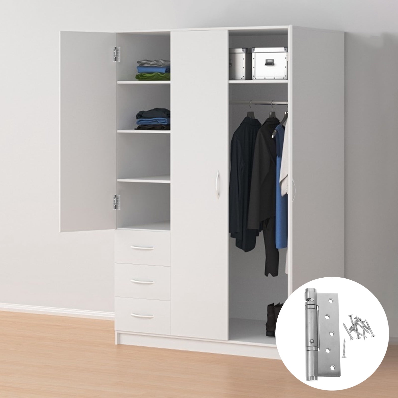 GOOHOCHY Automatic Door Closing Hinge Close Concealed Loft Hinges ...