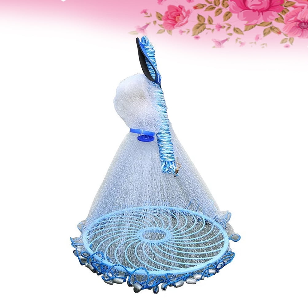 GOOHOCHY Bait Cast Mesh Trap Net Portable Fishing Landing Net Shrimp ...