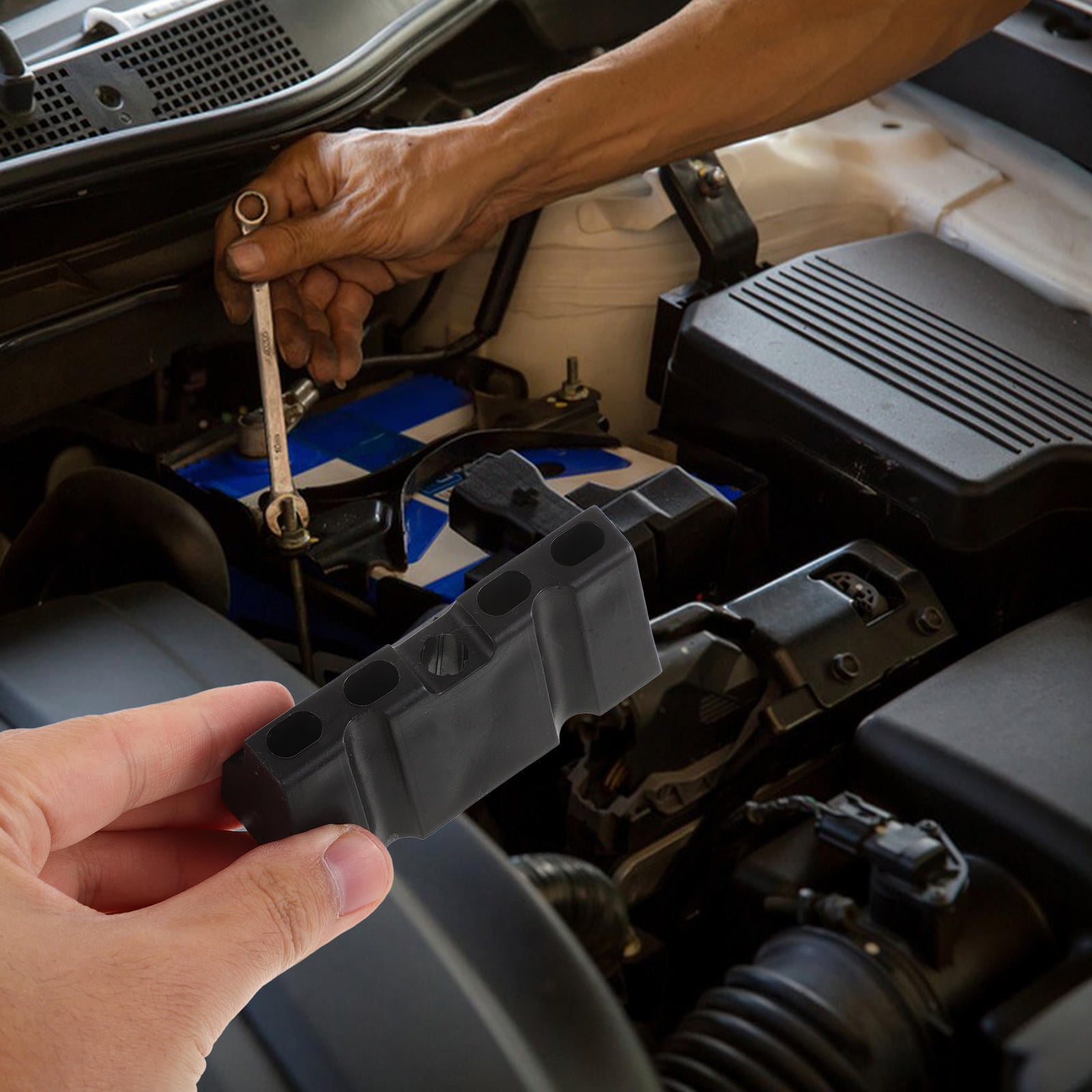 GOOHOCHY Battery Hold Down Bracket Battery Hold Down Base Clamp Battery ...