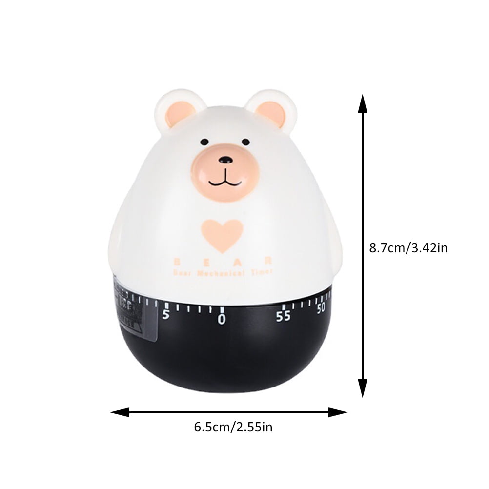 GOOHOCHY Bear Shape Mechanical Timer Cartoon Kitchen Timer Mechanical ...