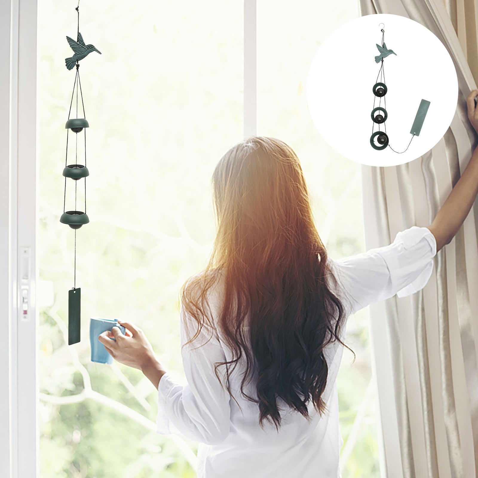 HINTRMENT Metal Wind Bell Japanese Style Home Decoration 1Set 30.1x2 ...