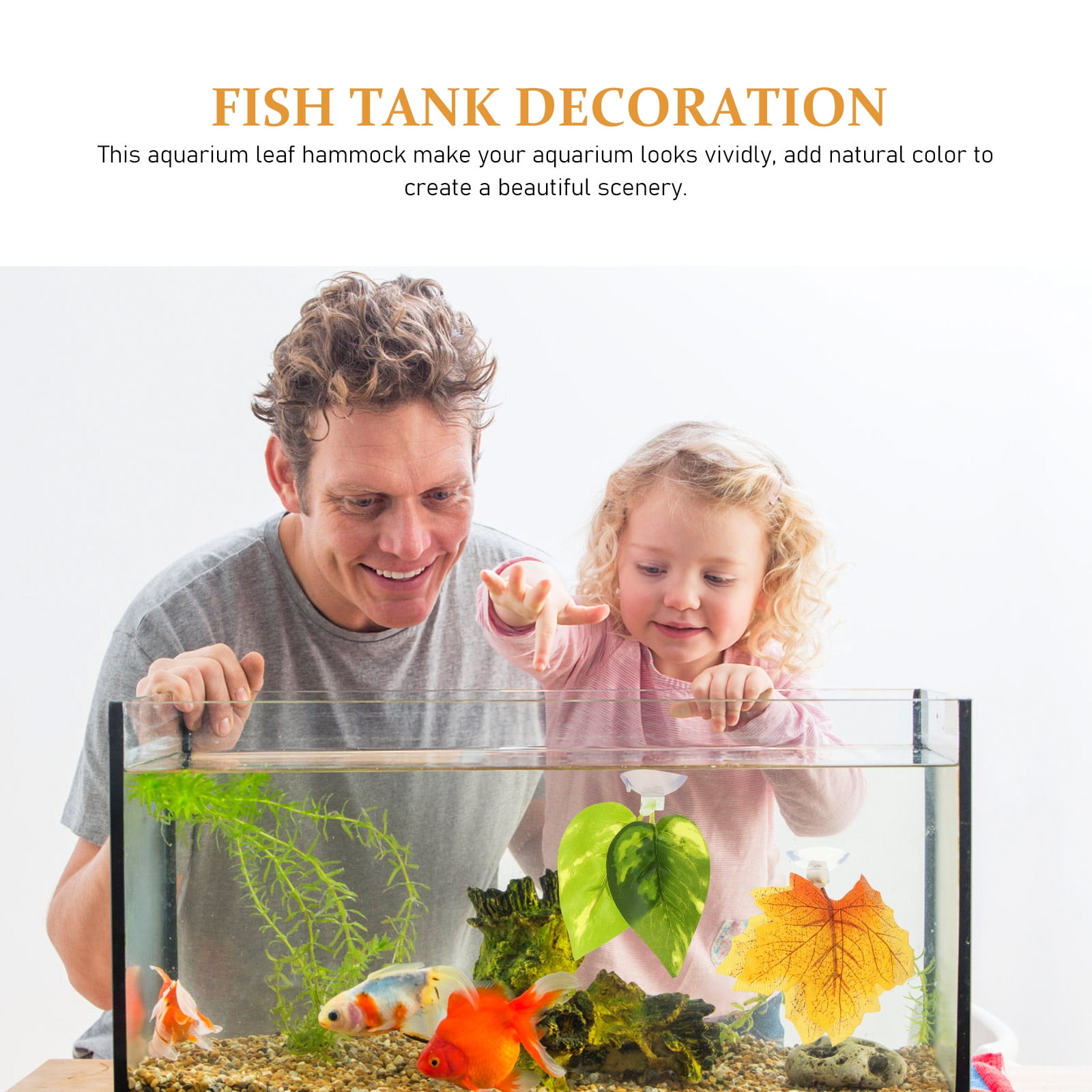 FUEENIRVA Fish Tank Betta Leaf Hammock with High Grade Plastic Material ...