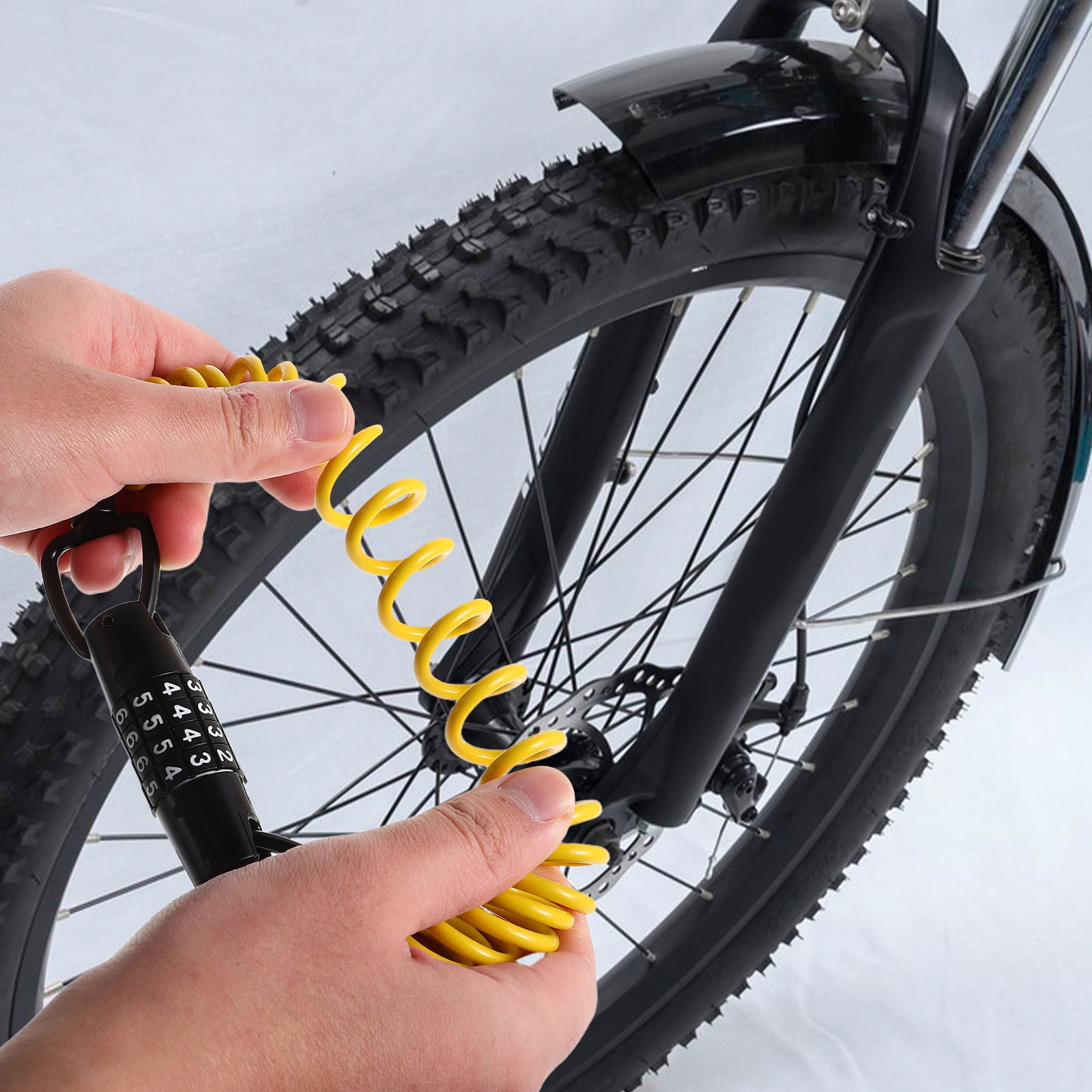 GOOHOCHY Bike Lock Combination Scooter Chain Lock Stretchable ...