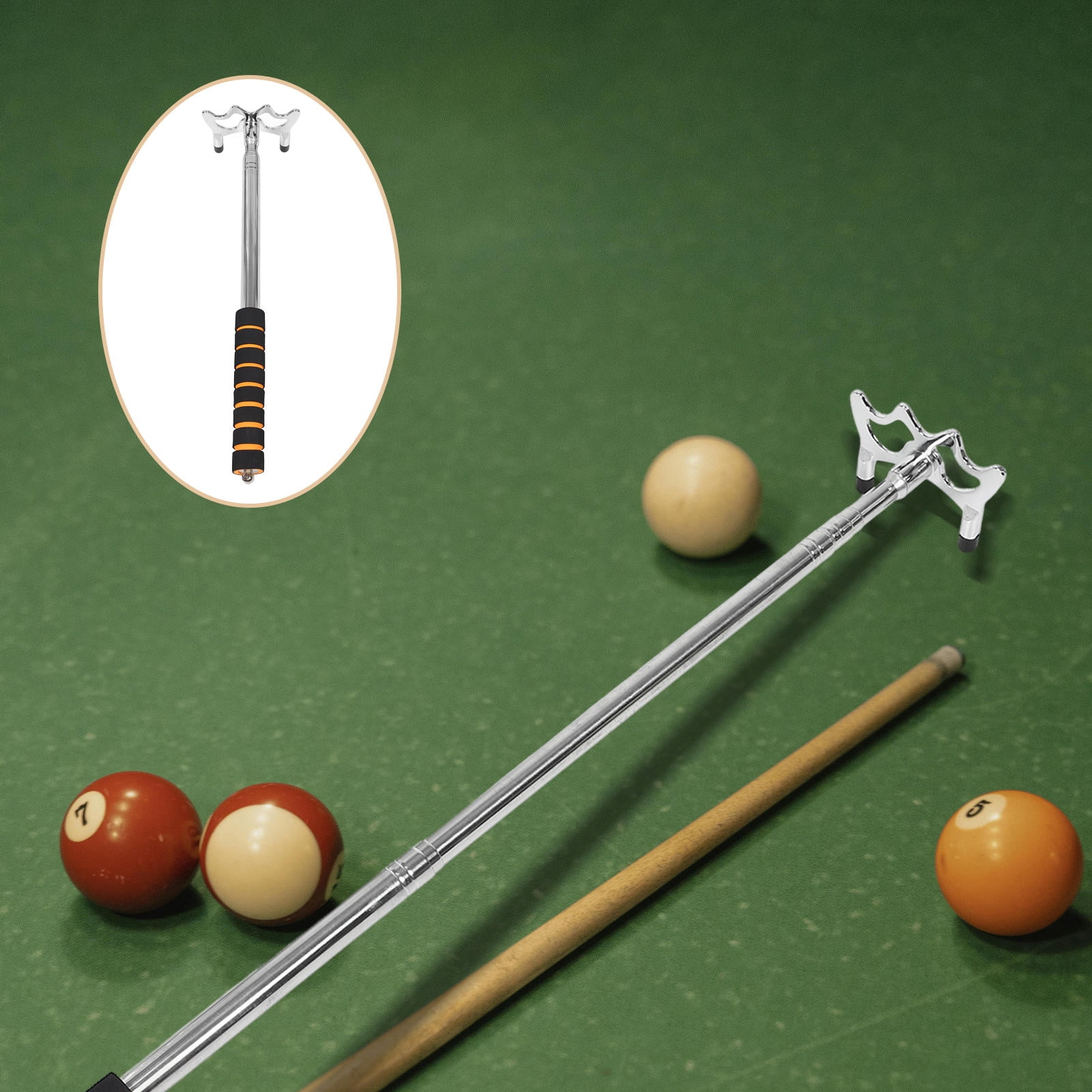 GOOHOCHY Billiards Cue Bridge Snooker Pool Cue Stick With Removable ...