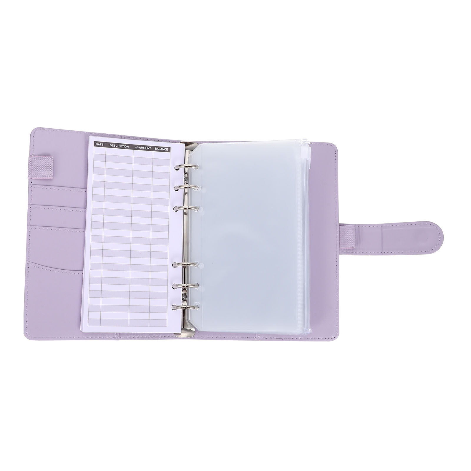 GOOHOCHY Binder Ledger Money Envelopes for Cash Saving Budget Violet ...