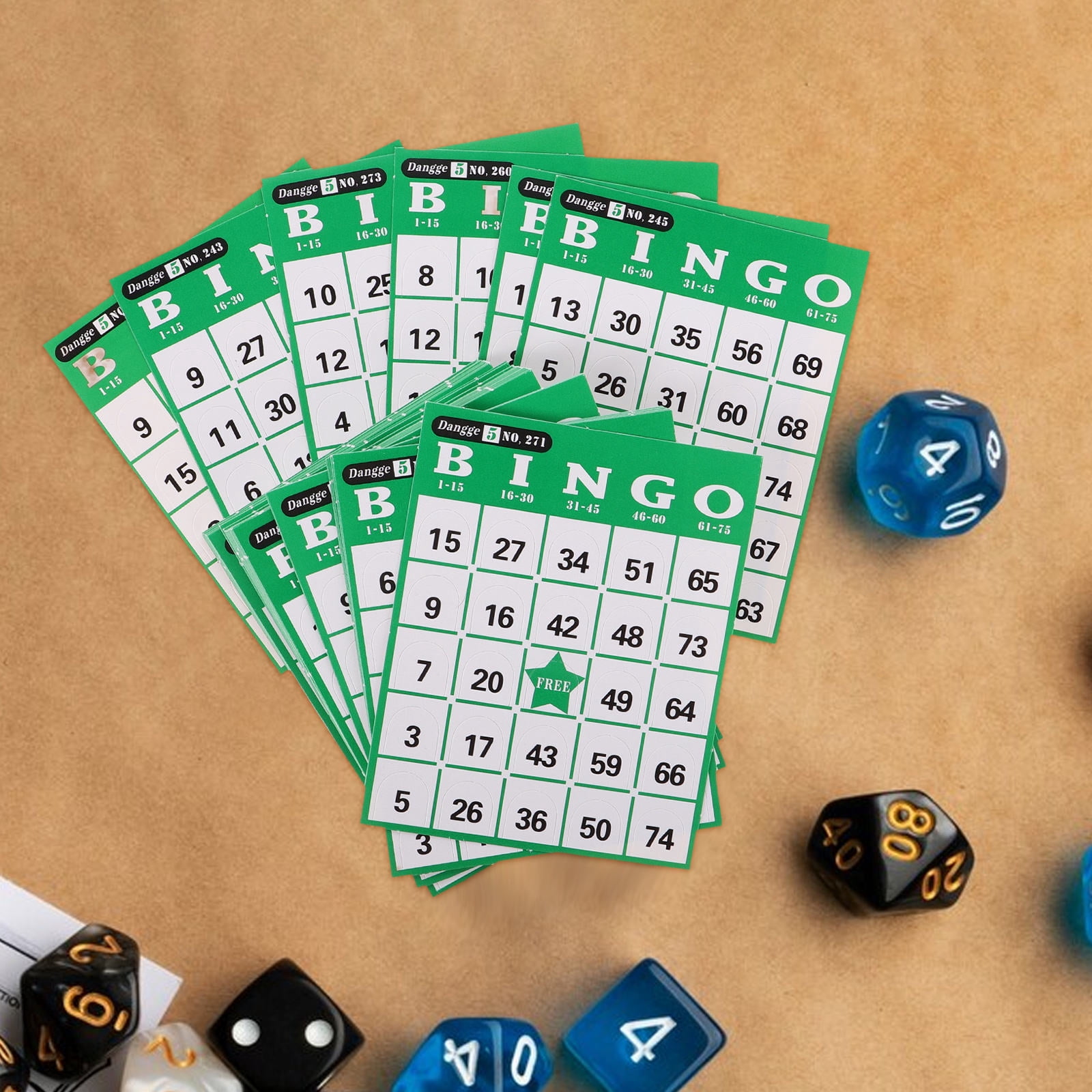 GOOHOCHY Bingo Game Creative Lottery Bingo Paper Game Cards for Friend ...