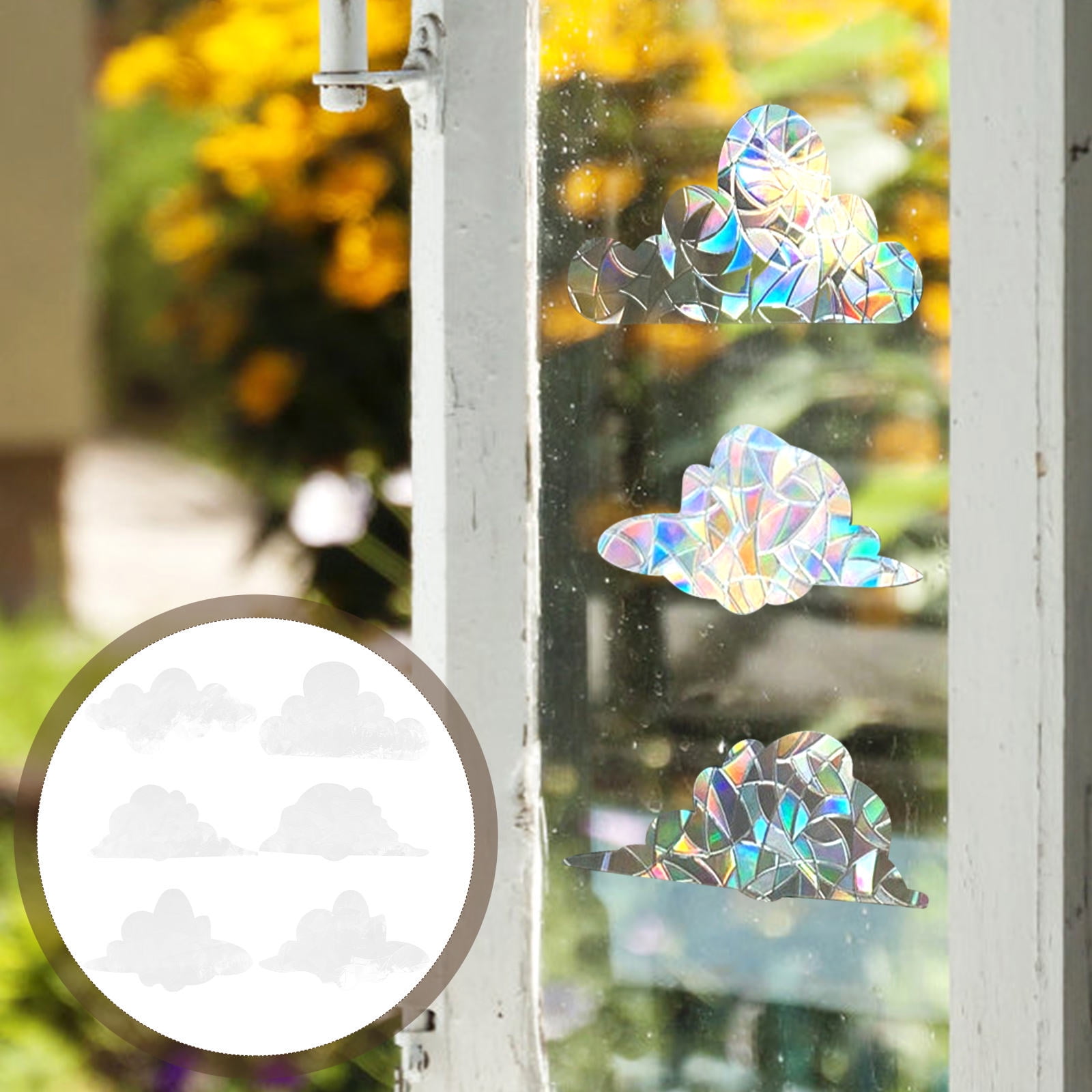 GOOHOCHY Bird Collision Prevention Window Decals with Static Cling ...