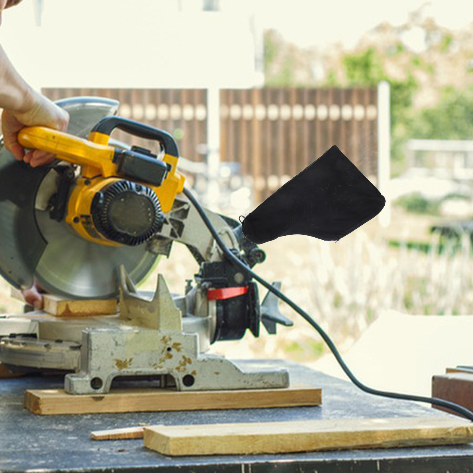 GOOHOCHY Black Dust Collection Bag For Miter Saw Universal Dust ...