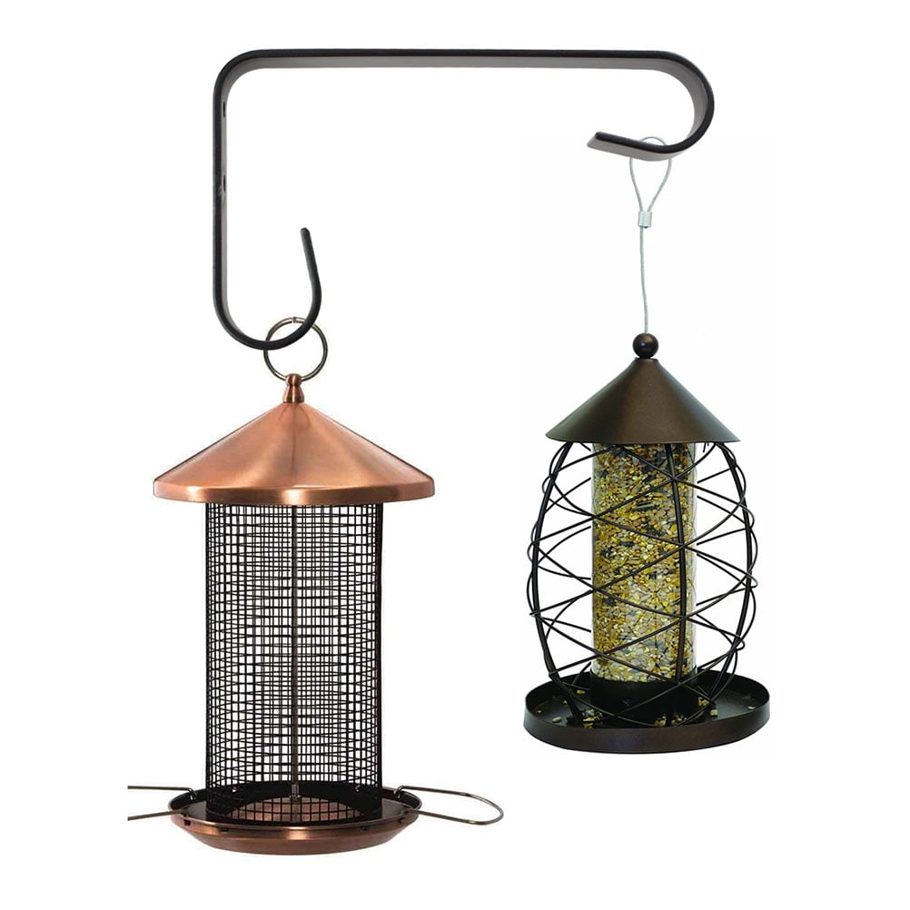 GOOHOCHY Black Iron Double Hooks for Wall Mounting 90 Degree Design for ...