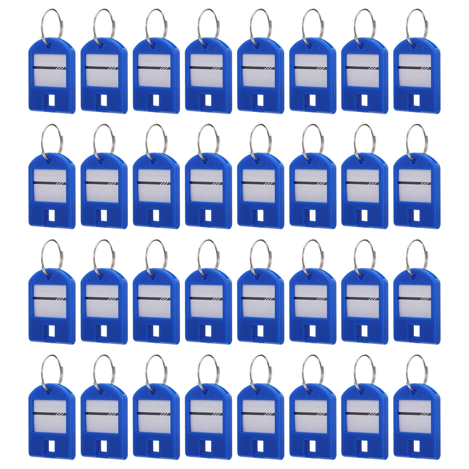 FUTUREORYY Key Tag Identifier Key Chain Labels Blue ABS 50Pack 1.6x1 ...