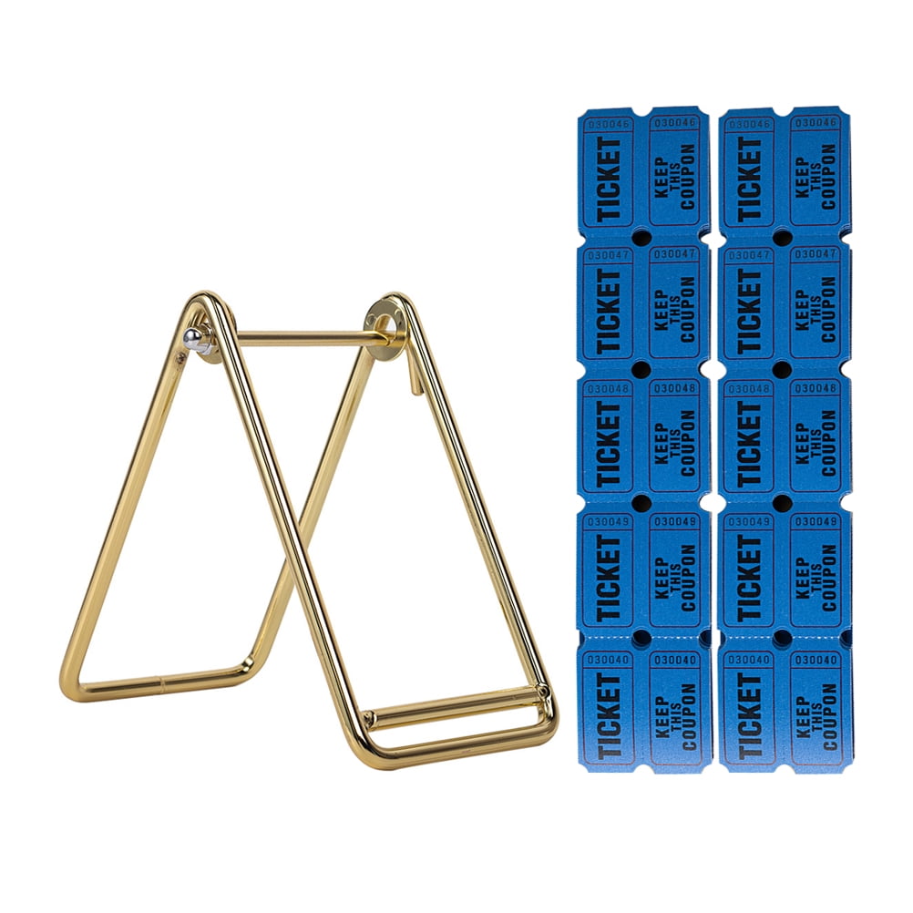 GOOHOCHY Blue Raffle Tickets Set with Gold Stand for Home Events ...