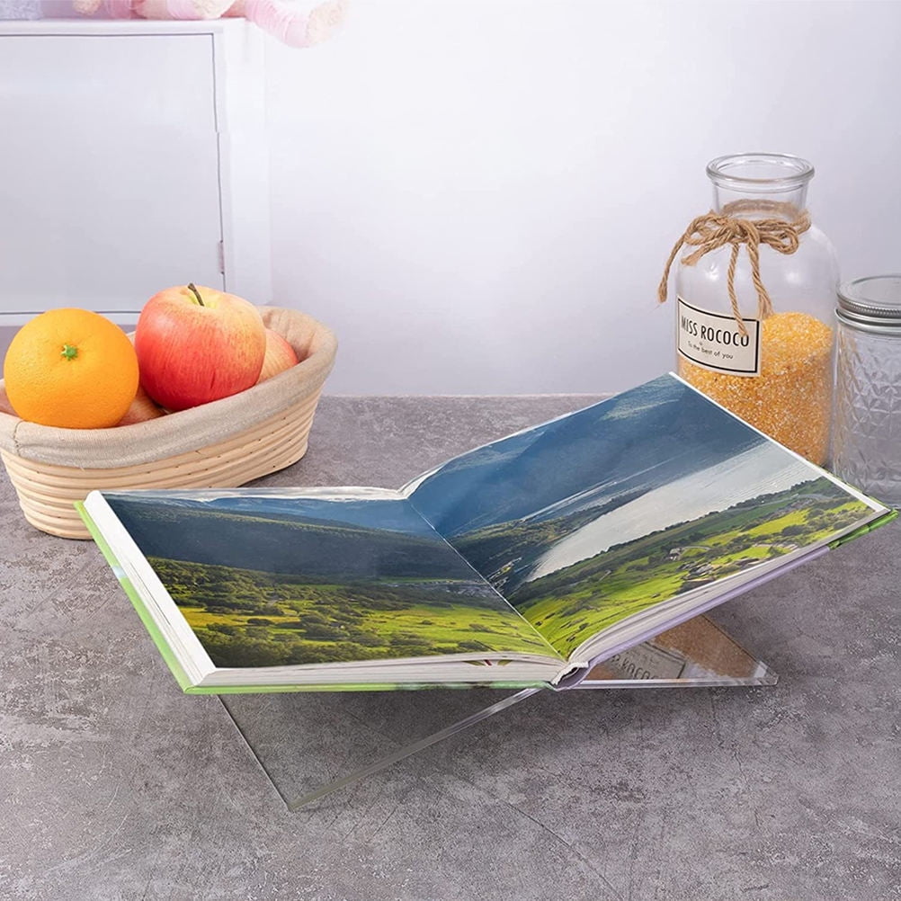 GOOHOCHY Book Cradle Bookshelf Reading Stand Compact Holder - Walmart.com