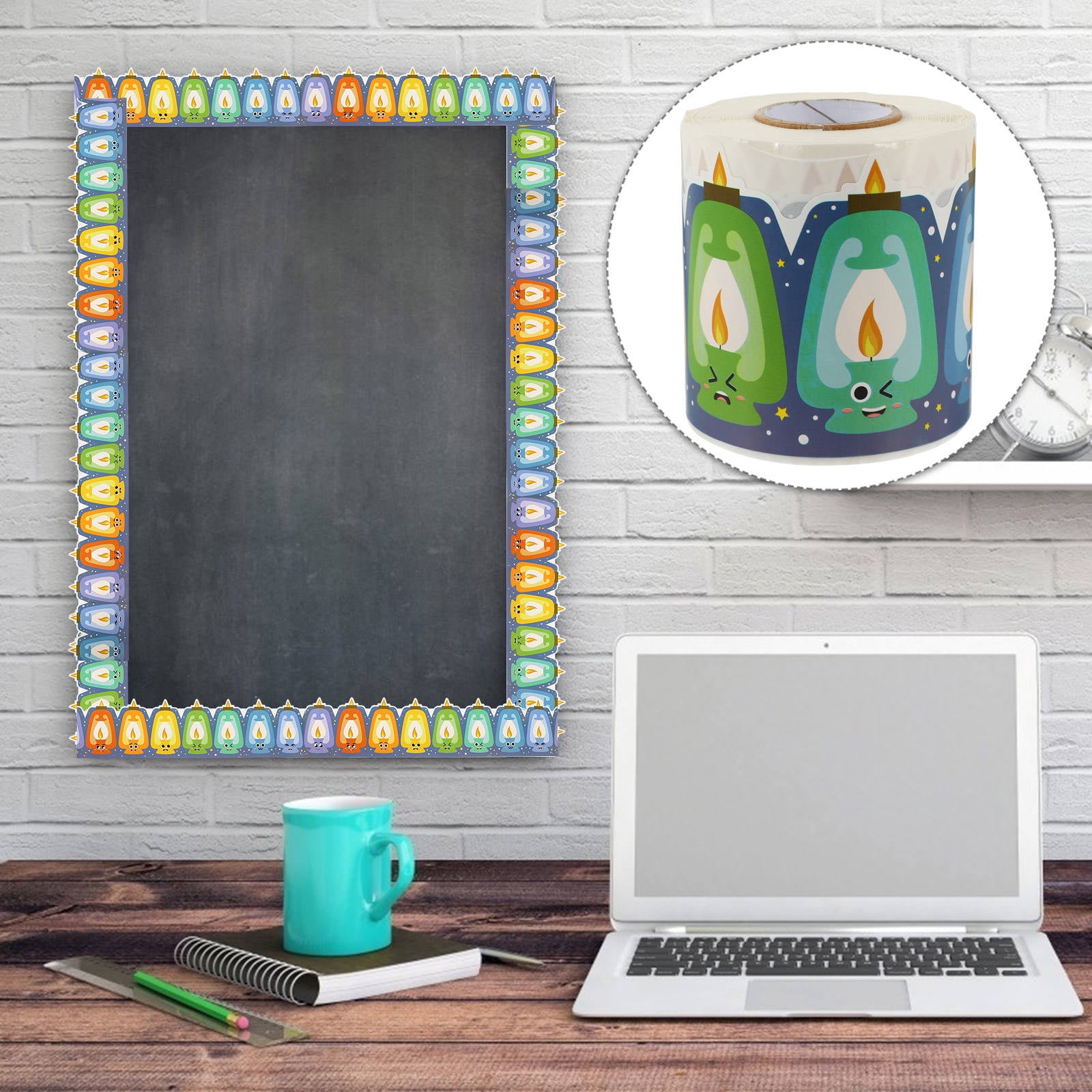 GOOHOCHY Borders for Classroom Bulletin Boards Decorations 背胶贴纸 ...