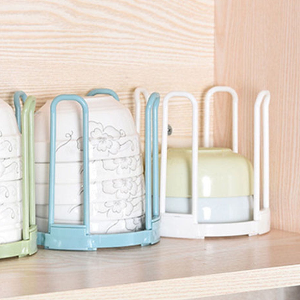 GOOHOCHY Bowls Organizer Plastic Draining Storage Bowl Dish Drying Rack ...
