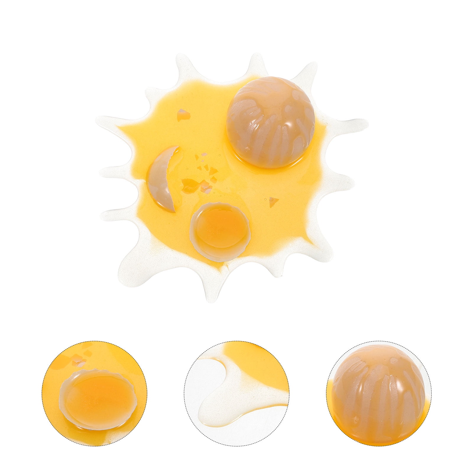 GOOHOCHY Broken Egg prank Toy for April Fool's Day Fun Plastic Yellow ...