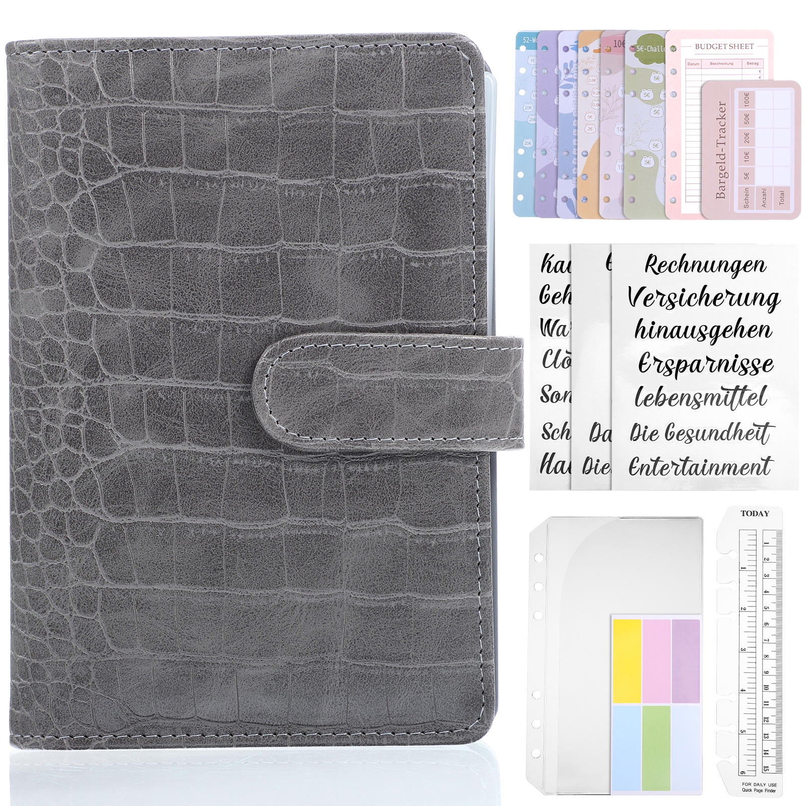 GOOHOCHY Budget Binder German Expense Tracker Receipt Organizer Bill ...