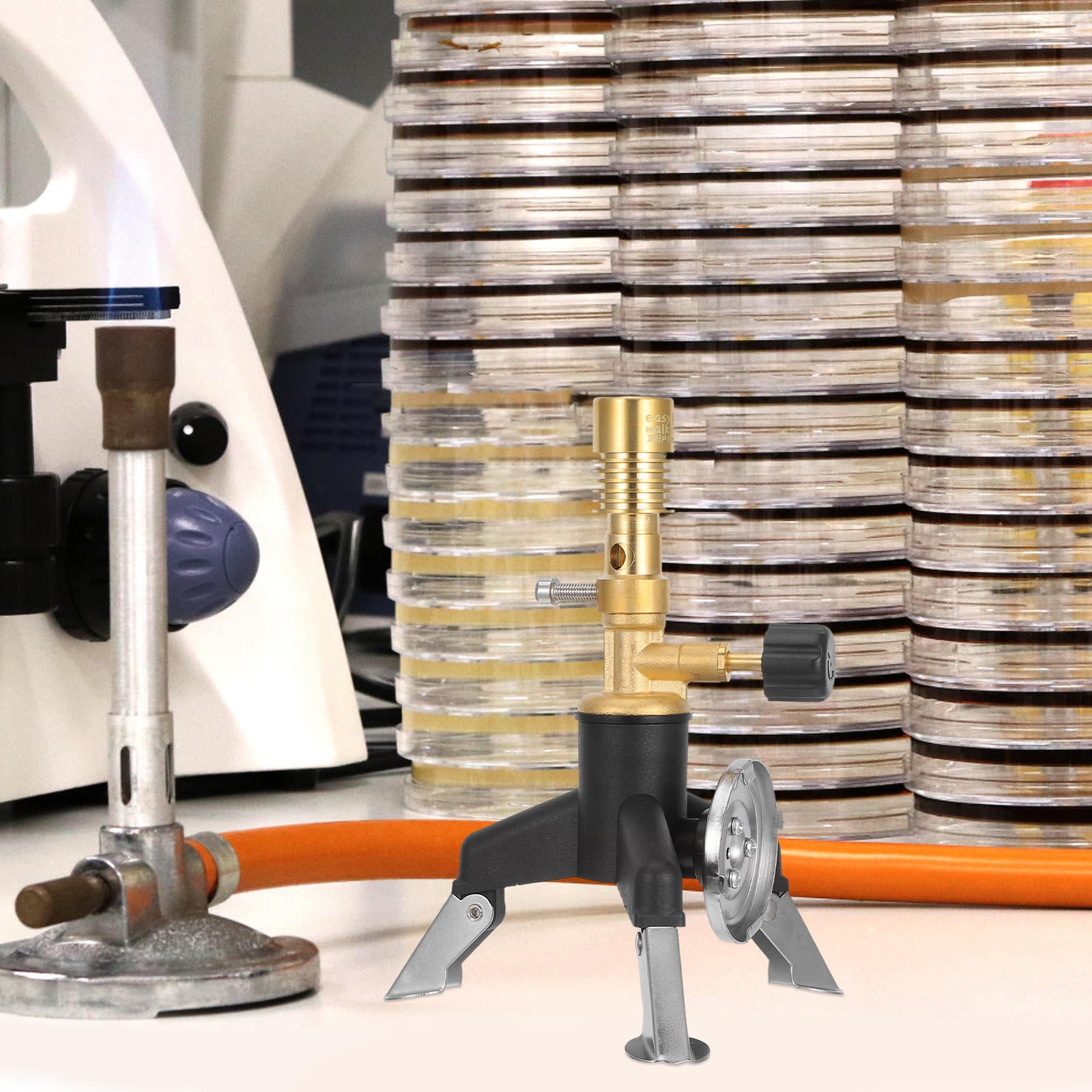 GOOHOCHY Bunsen Burner Equipment Laboratory Brass Bunsen Burner Gas ...