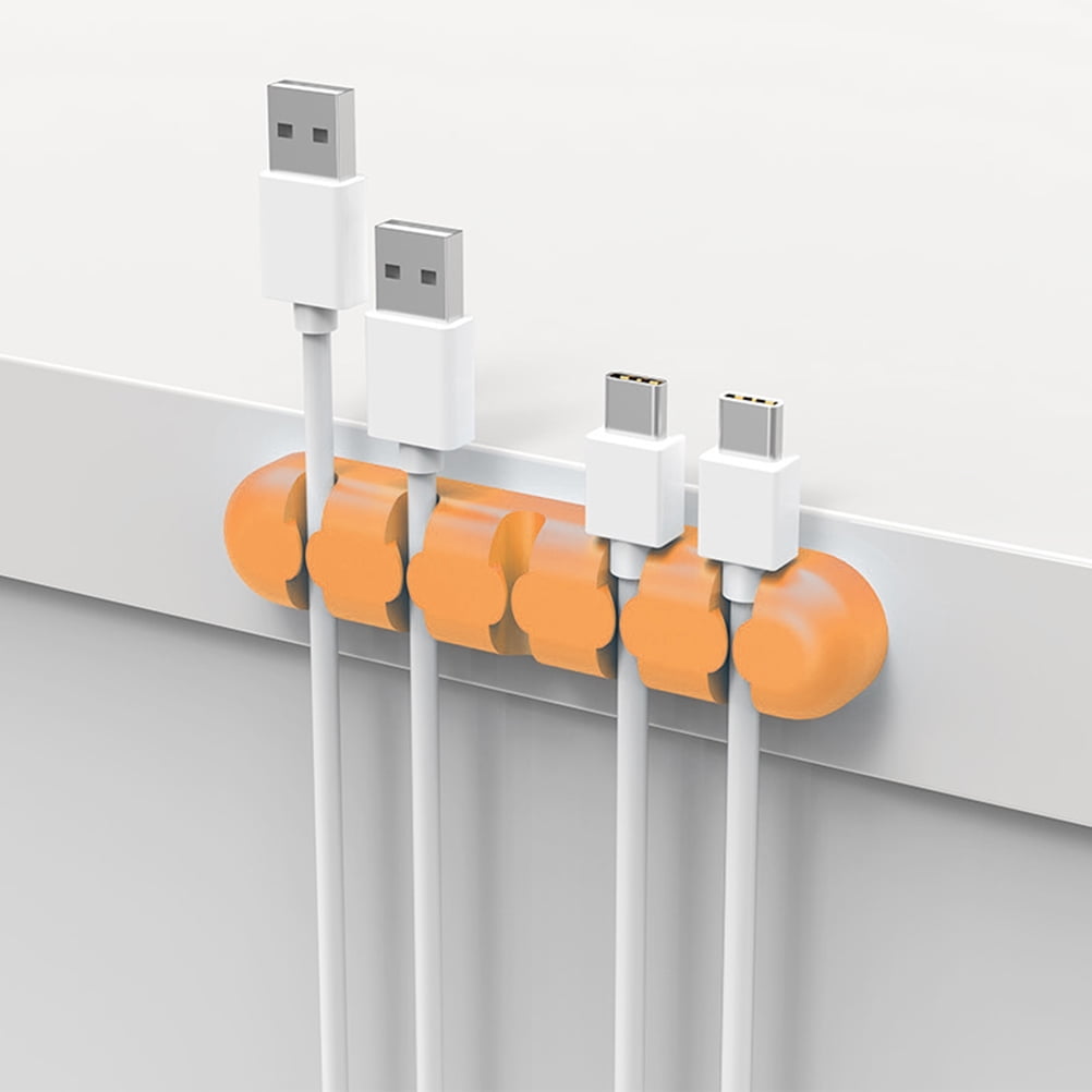 GOOHOCHY Cable Clips 5 Holes Cord Management Cable Organizer Desktop ...