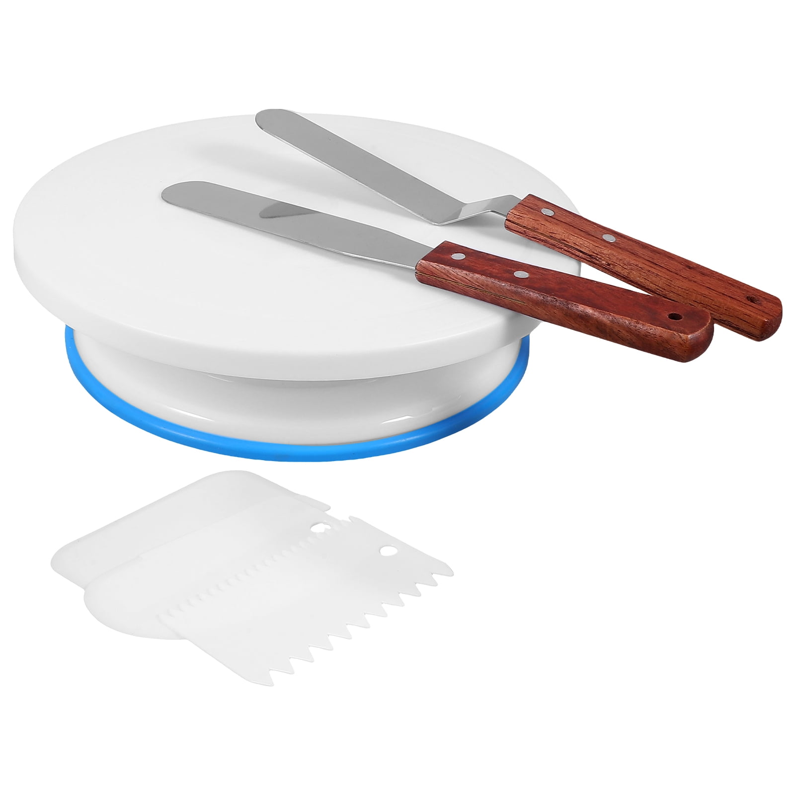 HONMEET Cake Decorating Stand with Rotating Turntable, Easy to Clean ...