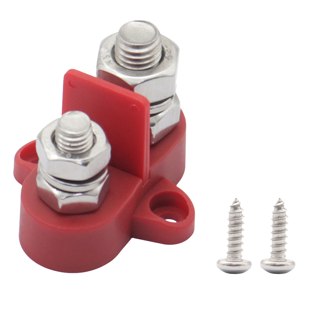 FUTUREORYY Terminal Block Connectors Red For Trucks Rvs 1 Set - Walmart.com