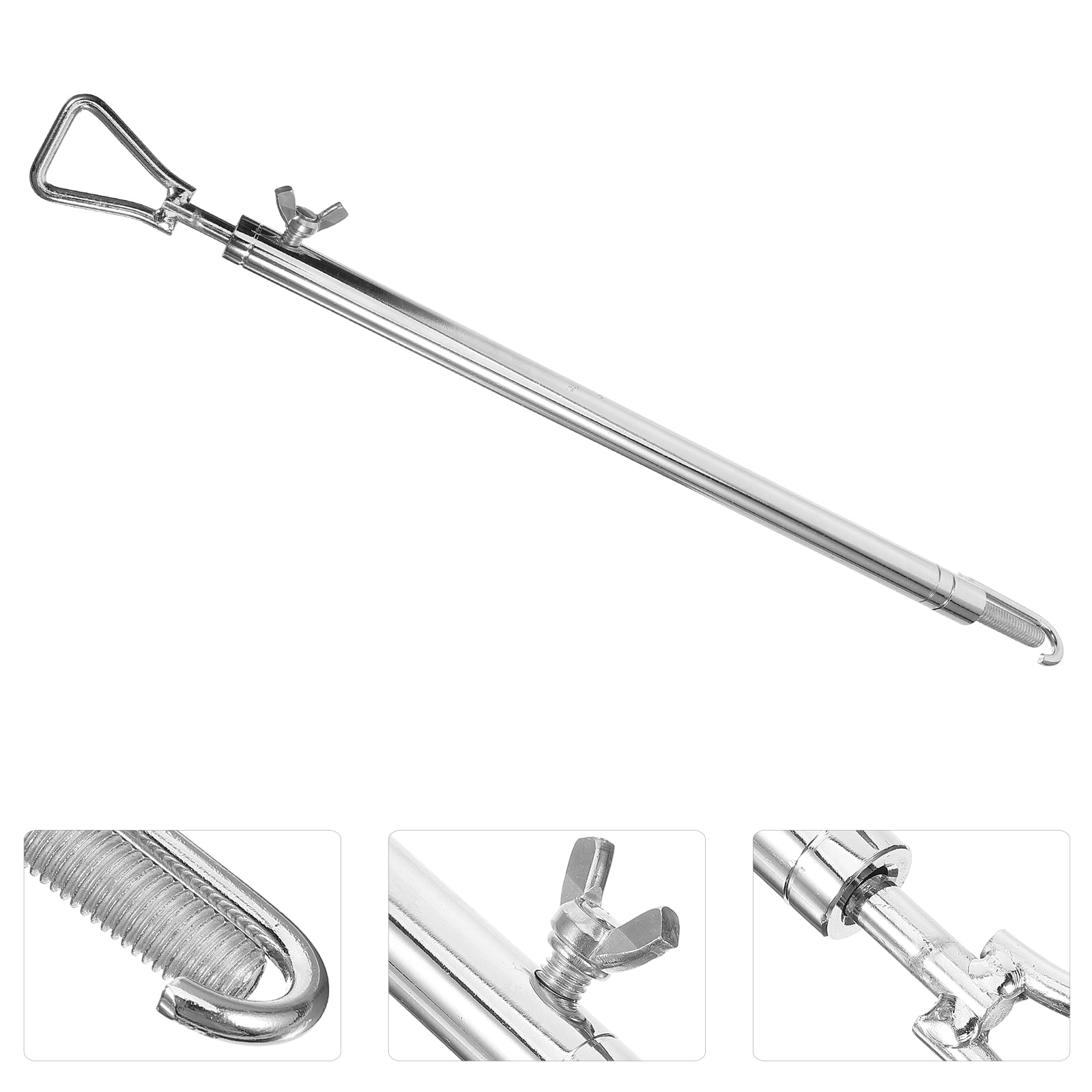GOOHOCHY Car Hood Prop Rod Holder Support Lift Telescoping Pole Silver ...