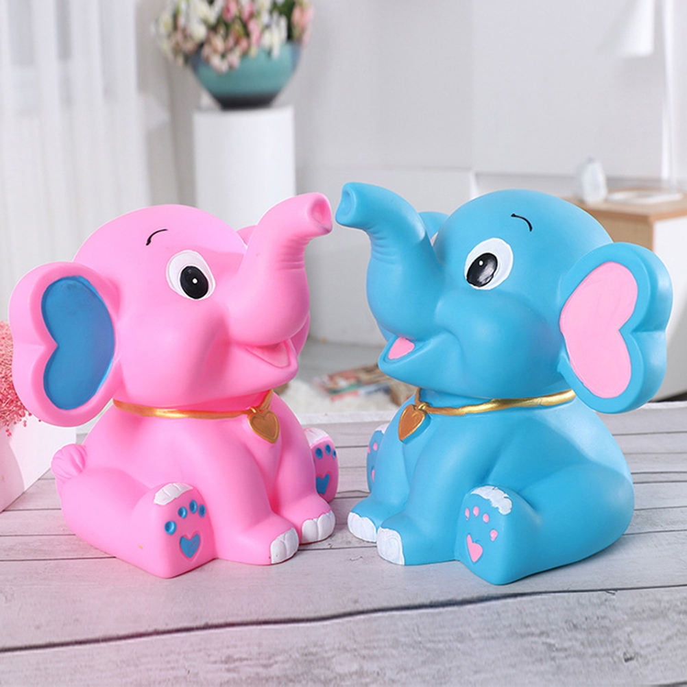 GOOHOCHY Cartoon Elephant Saving Bank for Kids Use Made of Silicone ...