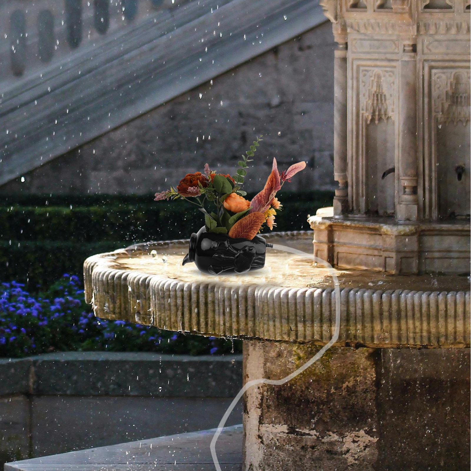 GOOHOCHY Ceramic Jar Water Dispenser Fish Tank Water Circulation ...