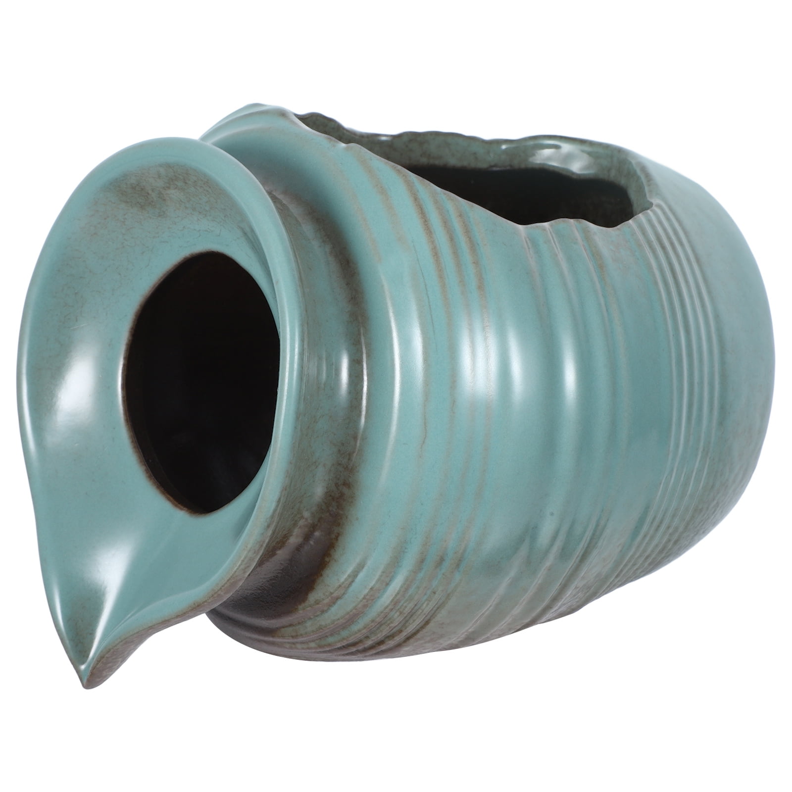 GOOHOCHY Ceramic Jar Water Fountain with Circulating Waterfall Design ...