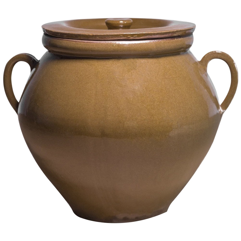 HONMEET Rice Keeper Container Light Brown Ceramic 1Pcs 8.25X6.29X6.29in ...