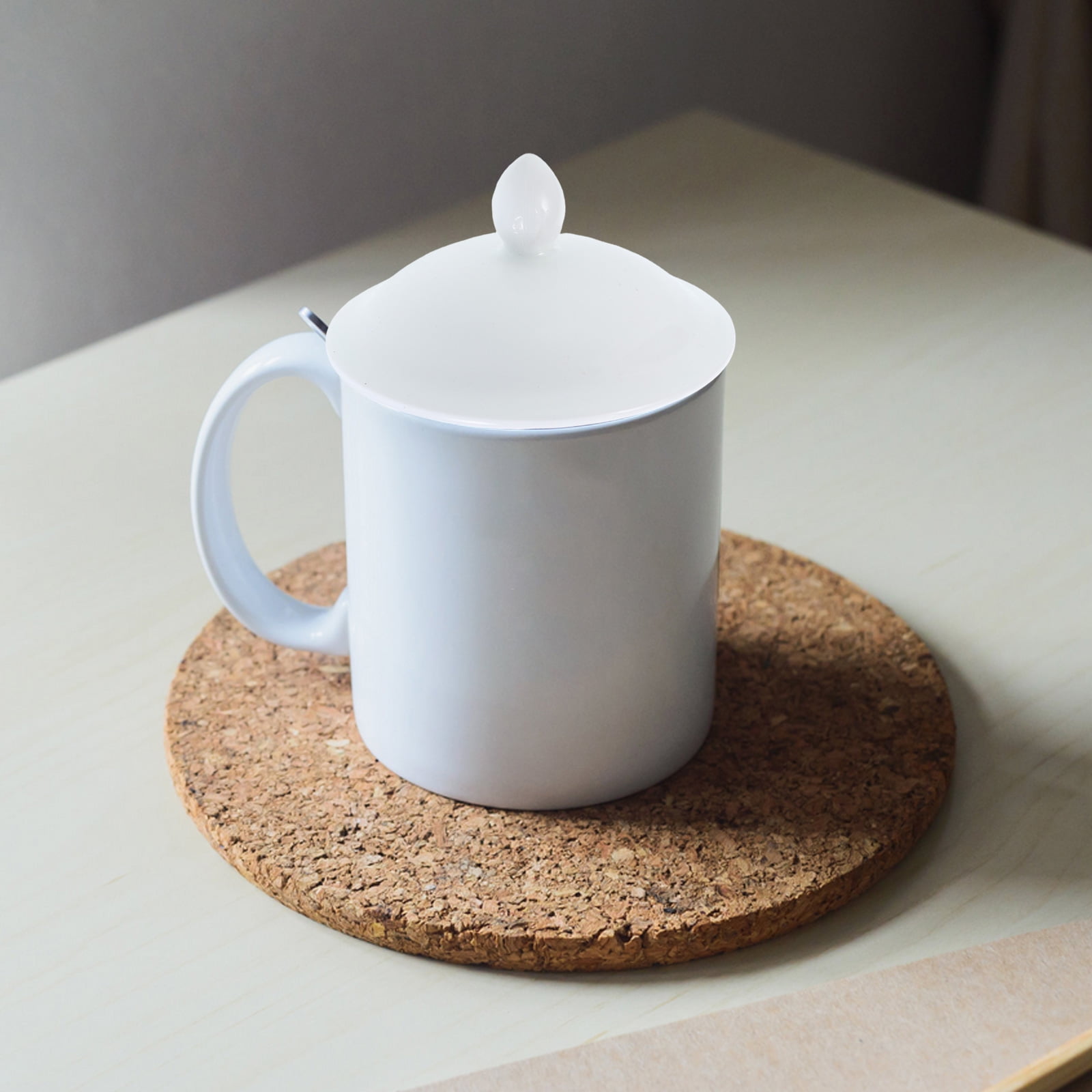 GOOHOCHY Universal Ceramic Mug Lid Replacement Prevents Tea Spills For ...