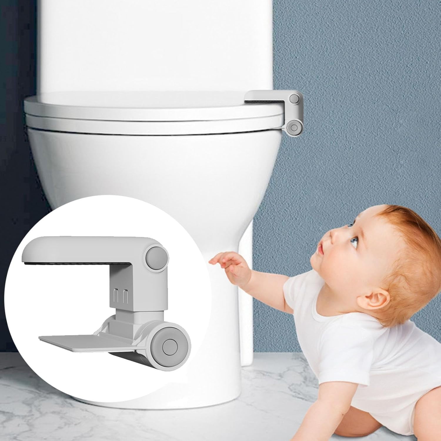 GOOHOCHY Child Safety Toilet Lock Baby-Proof Bathroom Lock Prevents ...