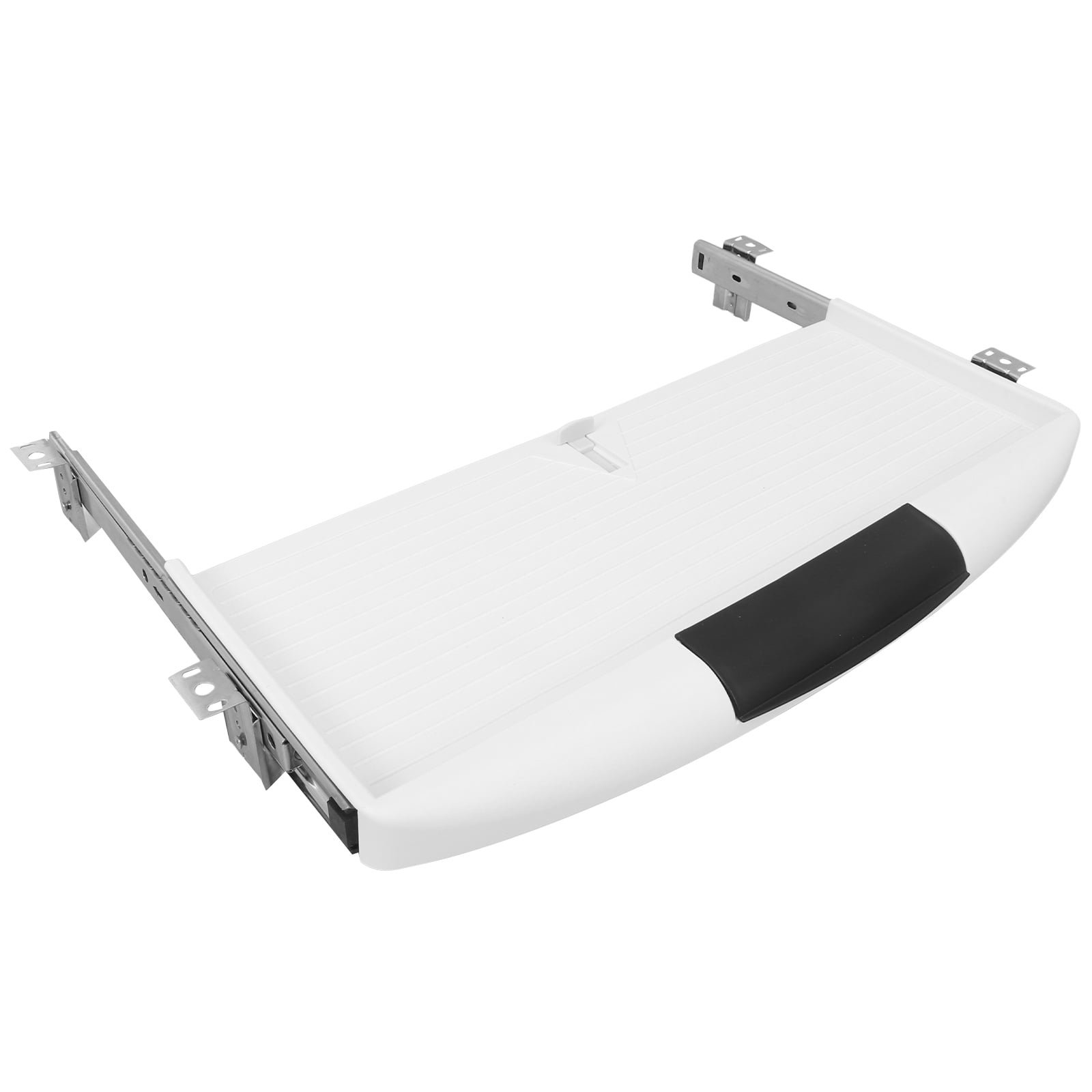 GOOHOCHY Clamp on Shelf Extension Clip Keyboard Tray under Desk White ...