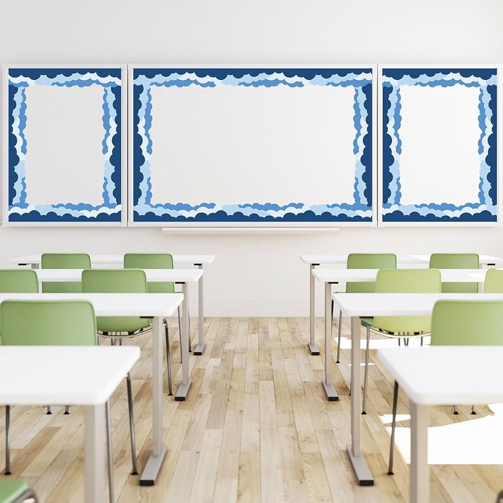 GOOHOCHY Cloud Border Sticker Bulletin Board Decorations for Classroom ...