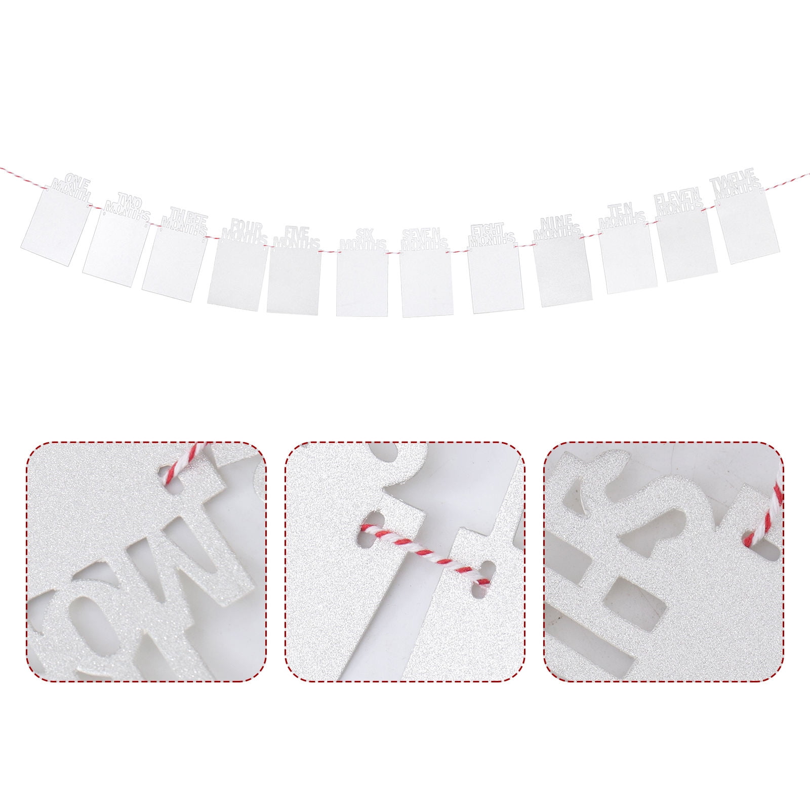 GOOHOCHY Clue Photo Wall Banner Baby Photo Collage Newborn Baby 21 ...