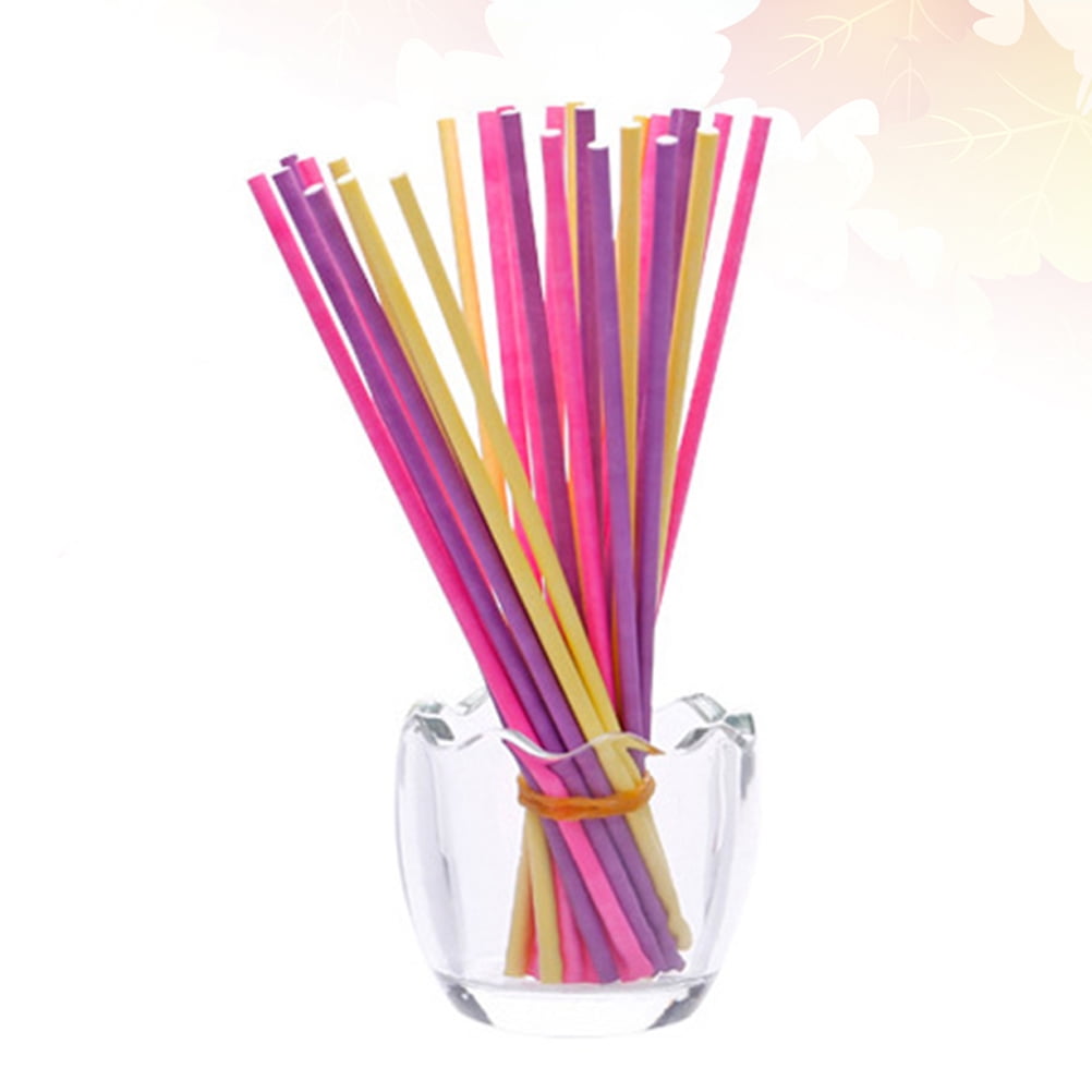 GOOHOCHY Colorful Paper Lollipop Sticks for DIY Craft Projects and ...