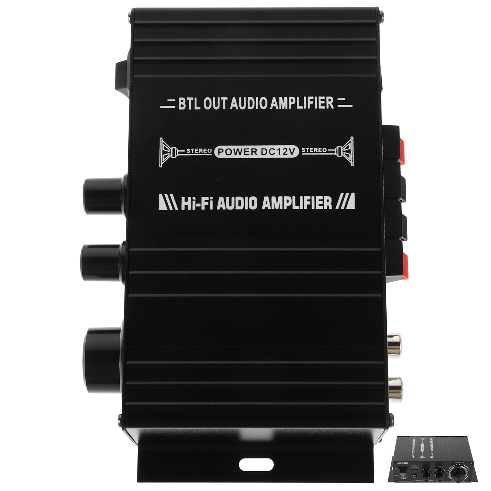 GOOHOCHY Compact Amplifier Portable Mini Amplifier for Motorcycle and ...