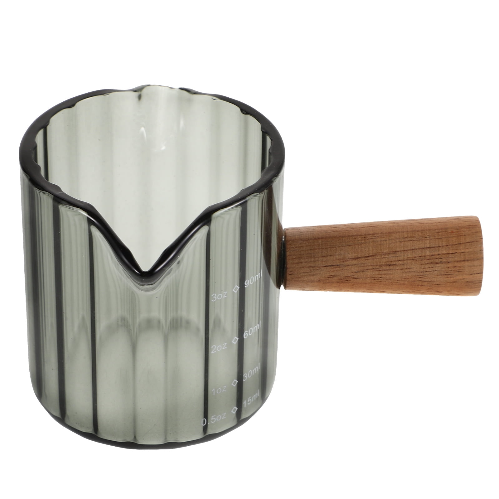 GOOHOCHY Compact Espresso Cup with Wood Handle Dual Spout High ...