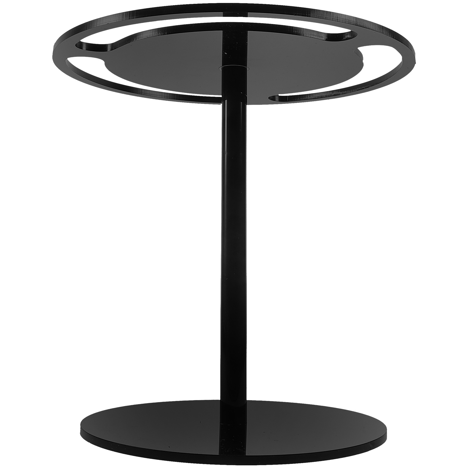 GOOHOCHY Compact Rotatable Acrylic Glasses Holder Black Display Rack ...